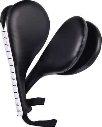 Generic Taekwondo-Kickpad-Set Zur Verbesserung der Genauigkeit und Kraft Im Kampfsporttraining, 2-teiliges Doppel-Kickpad f&uuml;r Hohe und Niedrige Kicks, mit Han