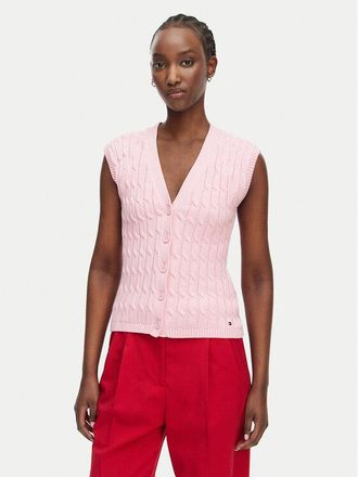 Tommy Hilfiger Weste WW0WW50075 Hellrosa Slim Fit