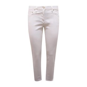 Roberto Cavalli Denim Hose Tpj219 De002 - - Jeans - Damen - Wei&szlig; - M