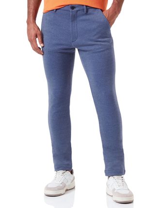Tommy Hilfiger Herren Bleecker Pique Knit Pant MW0MW28655 Strickhosen, Blau (Desert Sky), 30W / 34L
