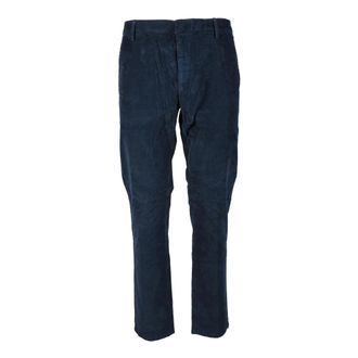 Dondup Homme, Pantalons, Bleu, Taille: W32 Pantalon en coton et &eacute;lasthanne