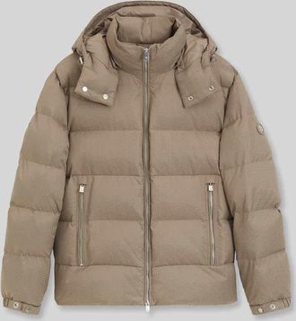 HUGO BOSS Regular Fit Daunenjacke mit abnehmbarer Kapuze