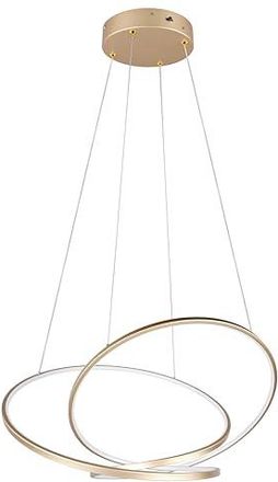 Trio Leuchten LED Pendelleuchte Darvin 349119179, Metall goldfarbig, inkl. 52 Watt LED, Lichtfarbe einstellbar, Switch Dimmer