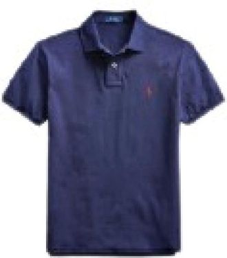 Polo Ralph Lauren Homme, Tops, Bleu, Taille: 2XL Polo en Piqu&eacute; de Coton Coupe Slim