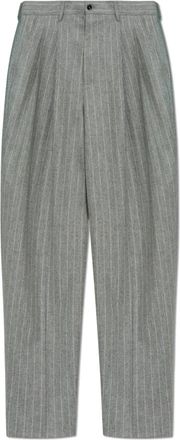Dolce & Gabbana Wool Striped Hosen - - Trousers - Herren - Grau - L