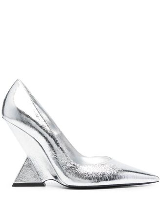 The Attico Cheope Pumps 105mm - Silber