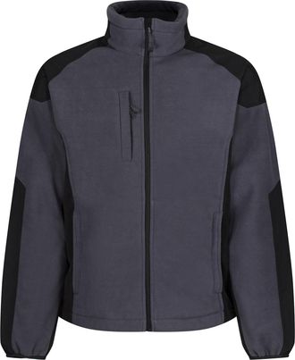 Regatta Professional Herren Mens Broadstone Wind Resistant Full Zip Fleece Fleecejacke, Grau, L