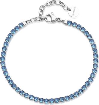 Brosway DESIDERI Armband für Damen aus Edelstahl in der Farbe Silber, Länge: 22 cm, BEI107