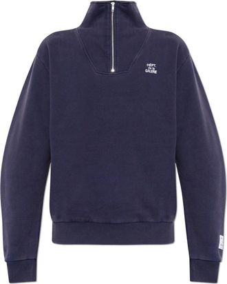 Gallery Dept. Homme, Sweatshirts et sweats &agrave; capuche, Bleu, Taille: S Pull 1/4 Zip