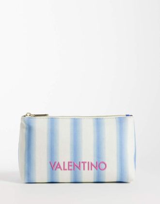 Valentino Ko Re - Pochette bandouli&egrave;re - Bleu &agrave; rayures