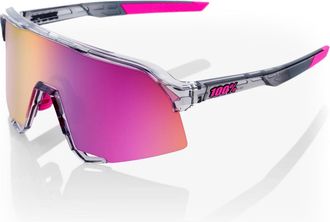100% S3 Tokyo Tranlucent Grey, Purple Mirror Lens