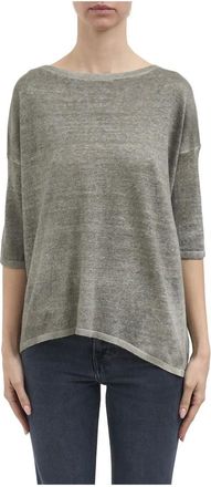 Avant Toi Femme, Pulls, Vert, Taille: 36 FR Maglia Collo a Barchetta Over