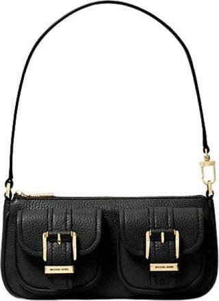 Michael Kors Femme, Sacs, Noir, Taille: ONE Size Zoe Small Pebbled Leather Pochette