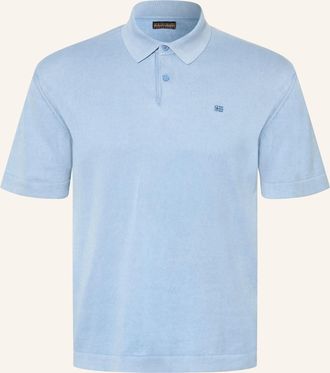 Napapijri Jersey-Poloshirt Hudson blau