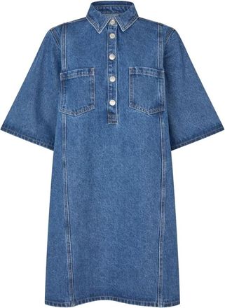 Lollys Laundry Femme, Robes, Bleu, Taille: 38 FR Shirt Robes