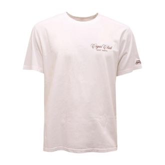 MC2 Saint Barth Portland Cigar Club T-Shirt - - Tops - Herren - Wei&szlig; - S