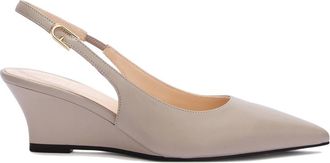 Furla Femme, Chaussures, Gris, Taille: 38 1/2 EU Luce Wedge Slingback