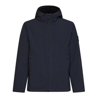 Stone Island Kurzer Parka - - Jackets - Herren - Blau - M