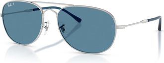 Ray-Ban unisex, Accessoires, Gris, Taille: 57 MM Bain Bridge Lunettes de soleil