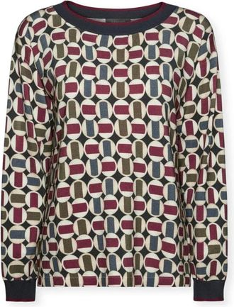 Elena Miro Damen, Strickwaren, Mehrfarbig, 3XLGröße