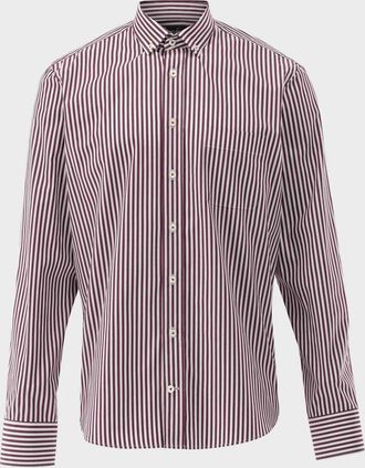 van Laack Hemd aus Baumwolle mit Bengalstreifen, Tailor Fit in