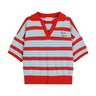 Bobo Choses Pull Col Polo Rayures Coton Bio x Smallable Bobo Choses