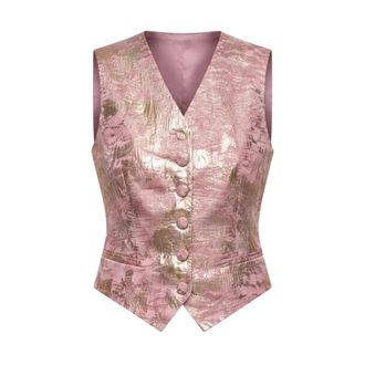Dolce & Gabbana Woven Waistcoat - - Jackets - Damen - Rosa - XL