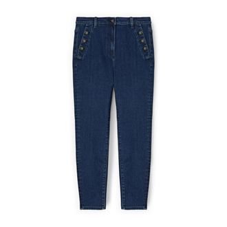Motivi Skinny Jeans mit Zierkn&ouml;pfen - - Jeans - Damen - Blau - L