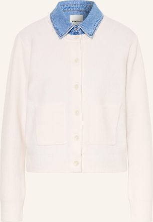 Sandro Sandro Strickjacke Im Materialmix weiss