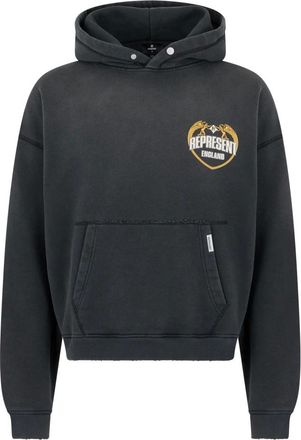 Represent Represent, Homme, Sweatshirts et sweats &agrave; capuche, Gris, Taille: 2XL Angel Border Sweat &agrave; capuche