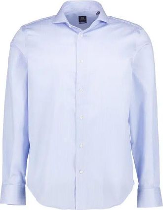 Boggi Milano Herren Hemd blau gestreift Slim Fit