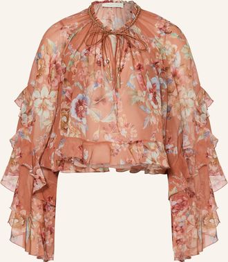 Zimmermann Blusenshirt Awaken Mit Volants braun