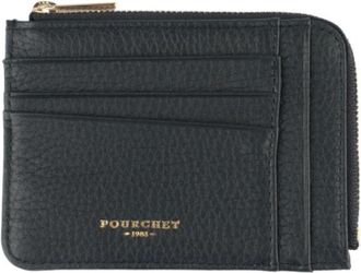 Pourchet Femme, Accessoires, Bleu, Taille: ONE Size Club Flat Card Wallet