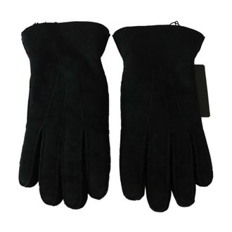 Dolce & Gabbana Gants en Cuir Daim - Homme - Accessoires - Noir - Taille: ONE Size