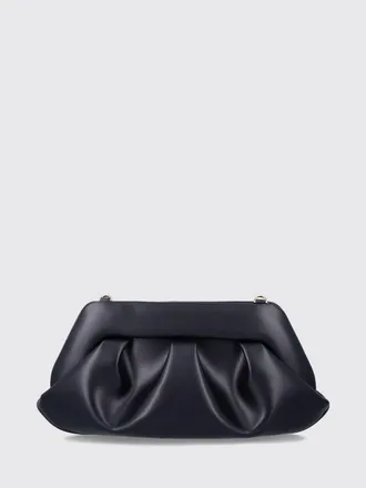 Themoir&egrave; Pochette drap&eacute;e Themoir&eacute; en cuir vegan avec fermeture magn&eacute;tique