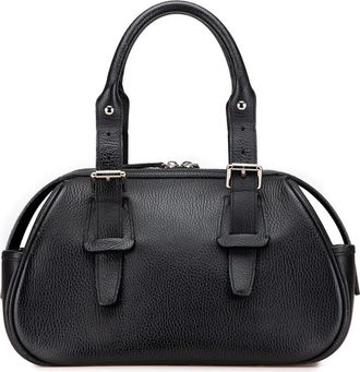 Burberry Crossbody Bags - Leather Boston Bag - Gr. unisize - in Schwarz - f&uuml;r Damen