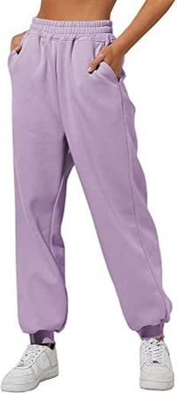 ORANDESIGNE Pantalon de Jogging Femmes Long Pantalons de Surv&ecirc;tement Pantalon de Sport avec Poche &Eacute;lastique Taille Haute Pantalon de Training Sport Yoga et Fitnes