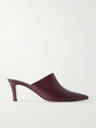 Tove Mules En Cuir Micha - Bordeaux