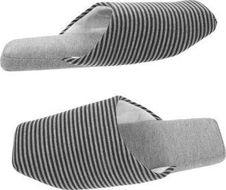 Frcolor Pantoufles Homme &agrave; Semelles Souples L&eacute;g&egrave;res Pour Int&eacute;rieur Design Ray&eacute; &Eacute;l&eacute;gant Pour Chambre Et Salon