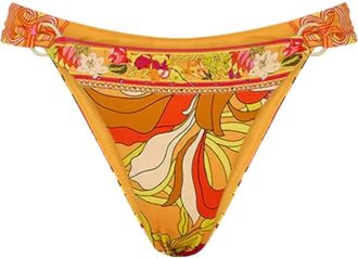 Camilla Femme, Maillots de bain, Multicolore, Taille: 42 FR Bas de Bikini Floral avec Anneaux