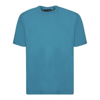 Dell'Oglio Homme, Tops, Bleu, Taille: L T-shirt ras du cou
