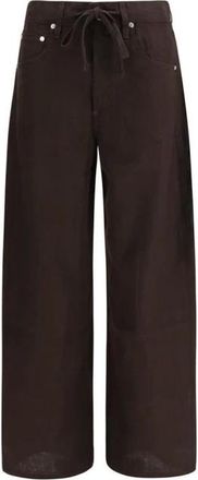 Citizens Of Humanity Femme, Pantalons, Brun, Taille: W26 Brynn Pantalon en Lin &agrave; Cordon de Serrage