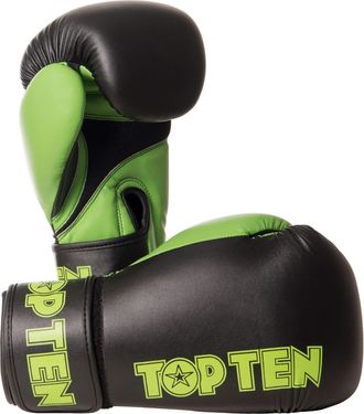 Top Ten by Eva Maria Sauer TOP Ten Boxhandschuhe XLP schwarz/gr&uuml;n 12 Oz