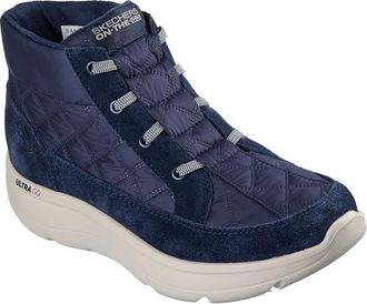 Skechers Femme Hands Free Slip-ins on-The-go Encore-Cozy Day Bottine, Bleu Marine, 37.5 EU