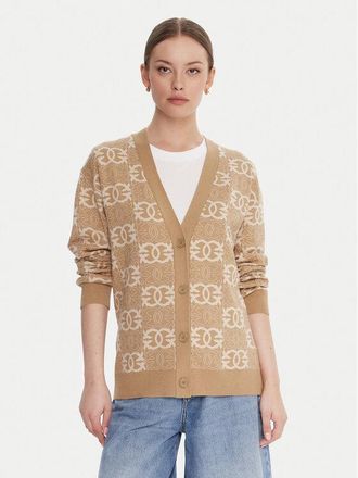 Pinko Strickjacke Half Breed 106042 A2YD Beige Regular Fit