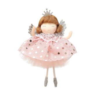 Amosfun Einzigartige Weihnachtsschleifen-Dekorationen Engel-m&auml;dchen-netzkrone Eleganter F&uuml;r Partys Und Feiern