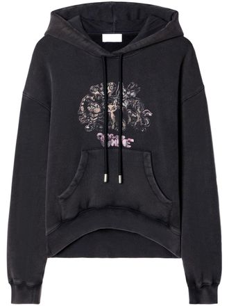 Off-white Washed Characters Hoodie - Schwarz