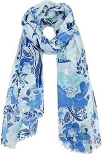 Queen Helena &Eacute;charpe Foulard Femme SC12 bleu, Taille unique