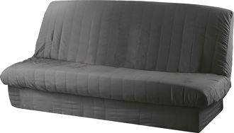 Douceur d'Int&eacute;rieur Essential Clic Clac Mat Cover. 120 bis 140 cm - 185 bis 200 cm Polye. Uni Essentiel Polyester, Beton