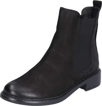 Josef Seibel Damen Chelsea Boots Selena 19,Weite G (Normal),Wechselfu&szlig;bett,halbstiefel,Kurzstiefel,uebergangsschuhe,schwarz,37 EU